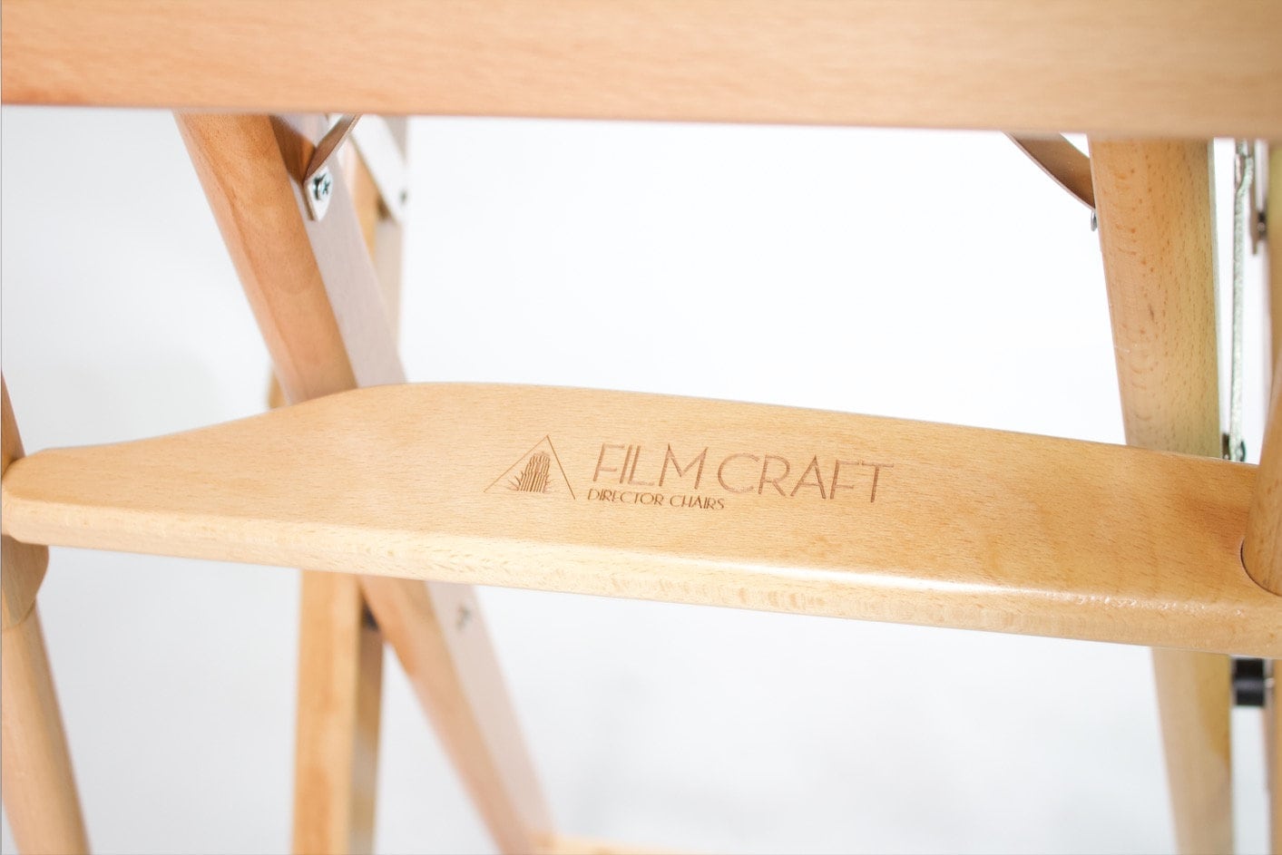 Filmcraft Personalized Tall Director’s Chair – Natural Wood Frame With ...