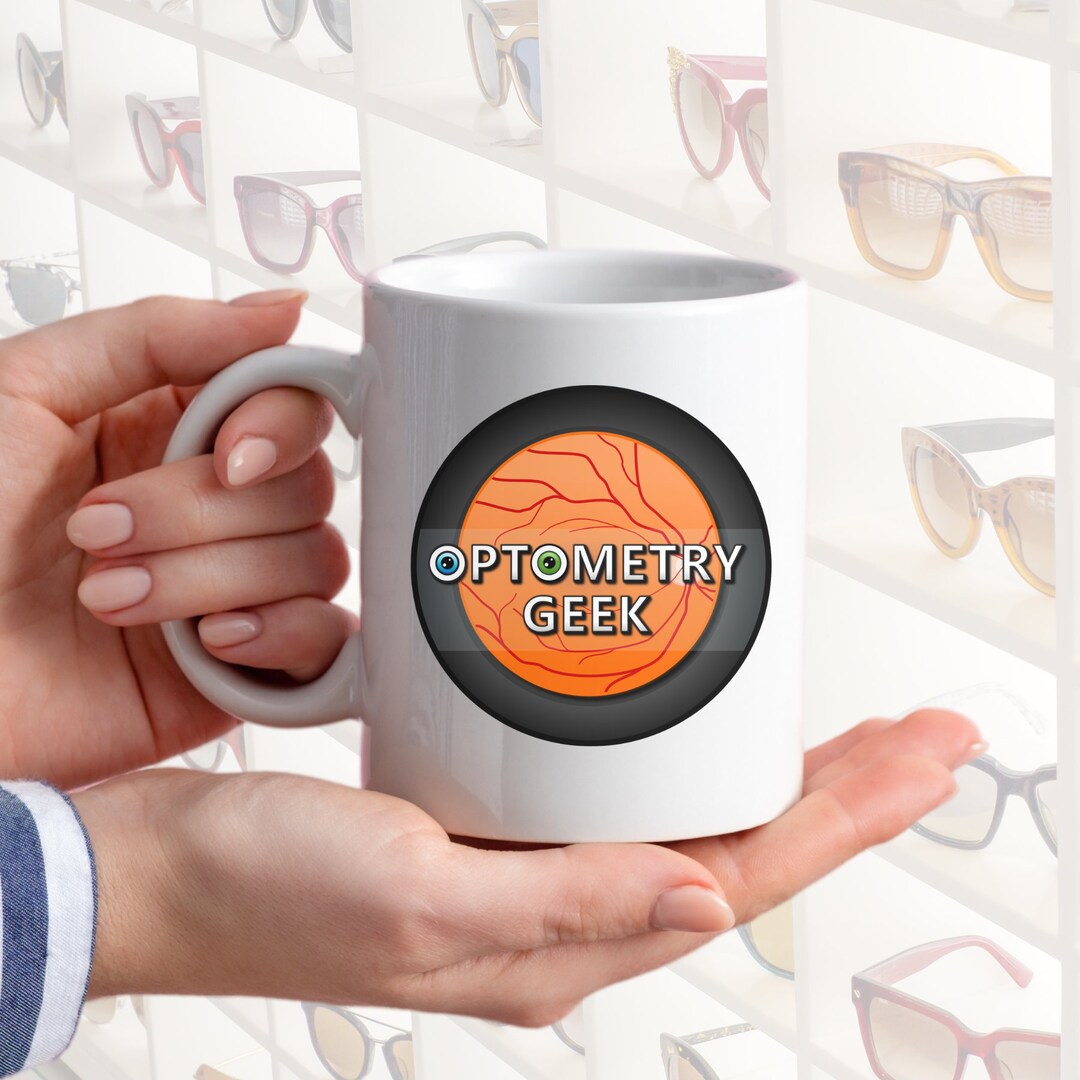 Optometry Geek Logo White Ceramic Mug 11oz | Pre-reg Student ...