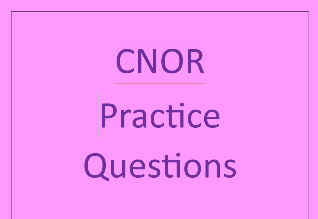 CNOR Practice Questions for Operating Room Nurses - Etsy