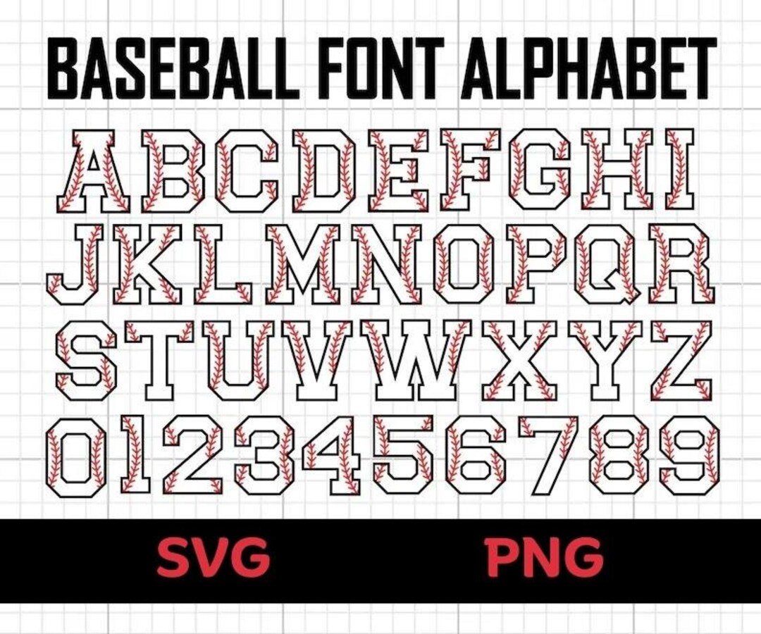 Baseball Font Svg Baseball Team Svg Baseball Mom Svg - Etsy