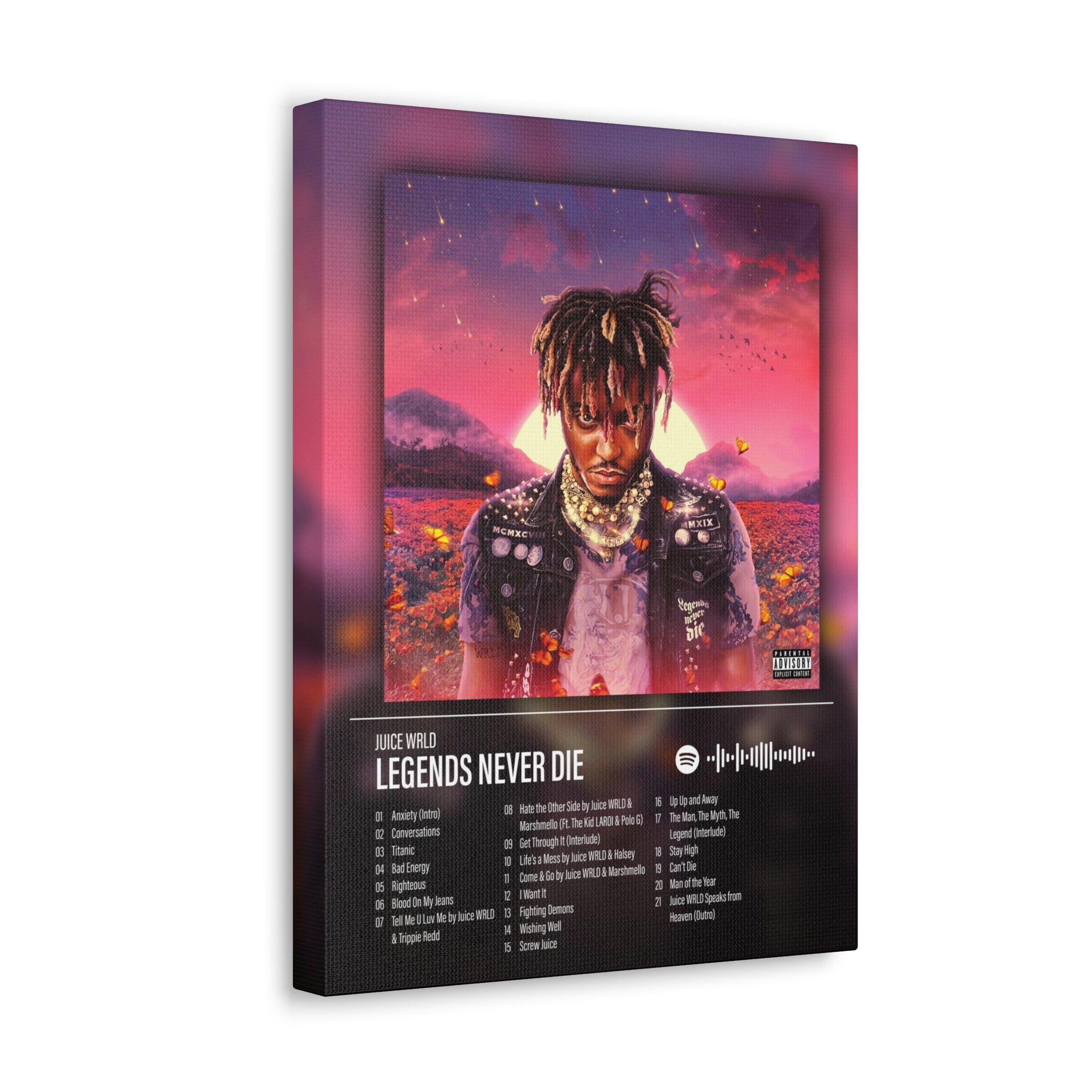 Juice WRLD Canvas Legends Never Die Canvas Album Canvas With - Etsy