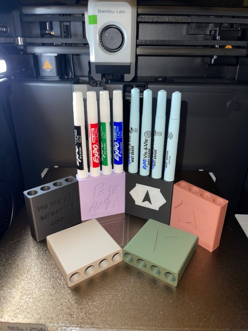 Custom 3D Printed Magnetic Marker Holder – Personalized Office Supplies ...