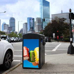 City Trash Can Advertising Mockup - Etsy