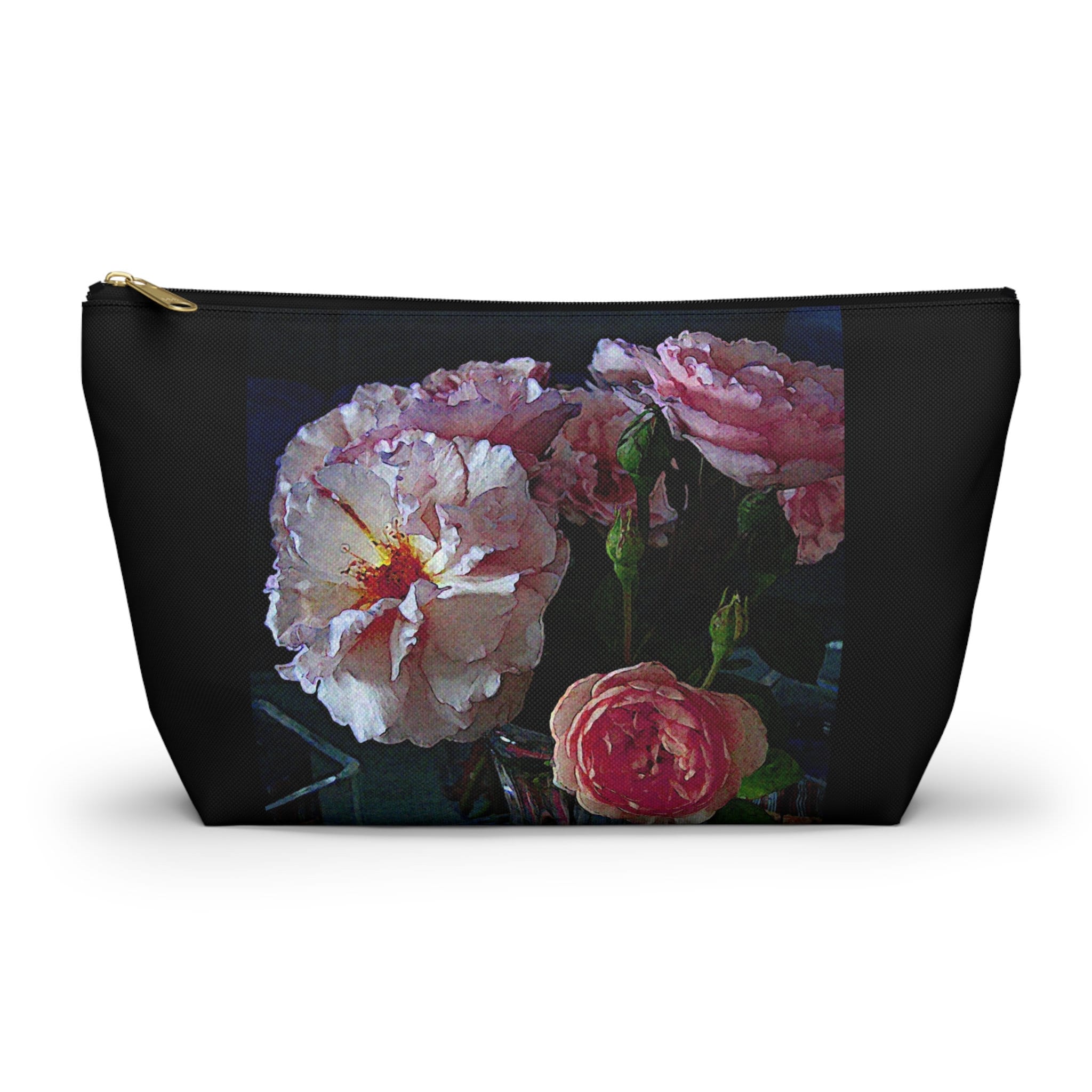 12.6 Inch Long, 3 in Wide, 7 in High, Floral Accessory Pouch T-bottom ...