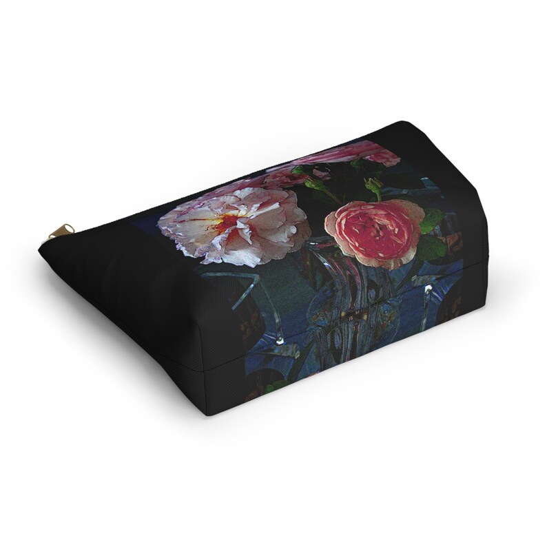 12.6 Inch Long, 3 in Wide, 7 in High, Floral Accessory Pouch T-bottom ...