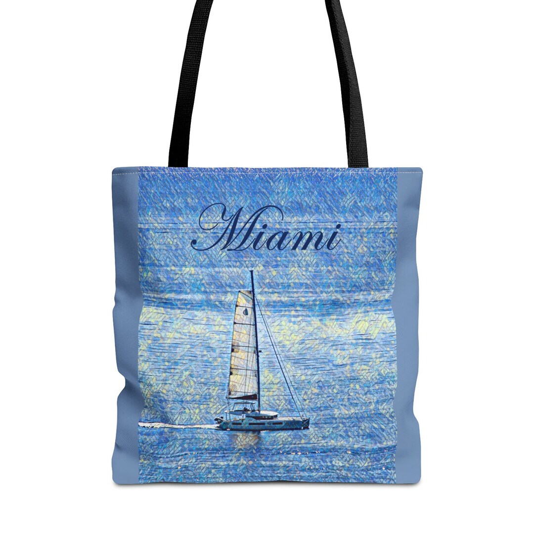Miami Morning Sailing Tote Bag Reusable Bag for Shopper Book Bag for ...
