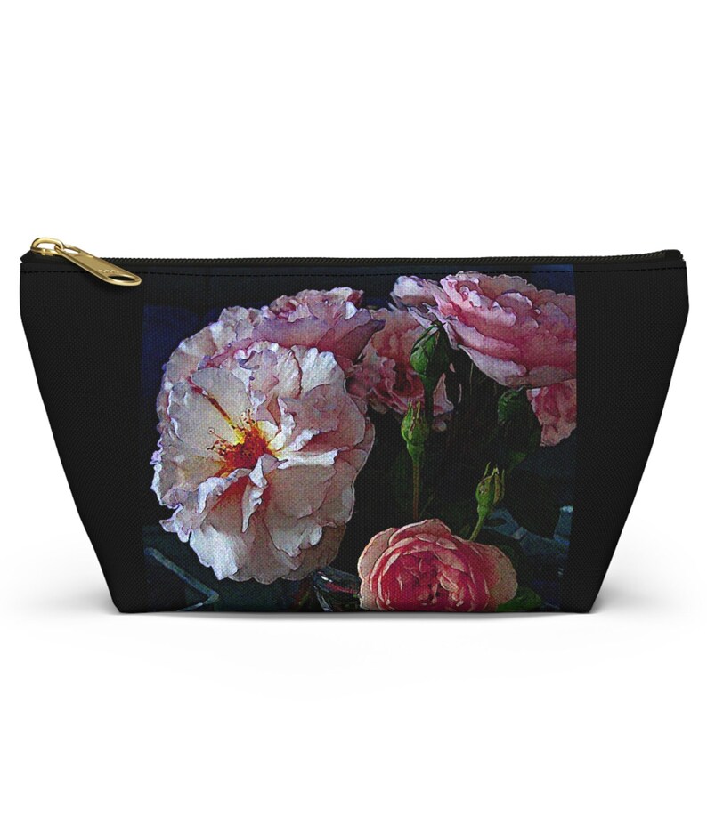12.6 Inch Long, 3 in Wide, 7 in High, Floral Accessory Pouch T-bottom ...