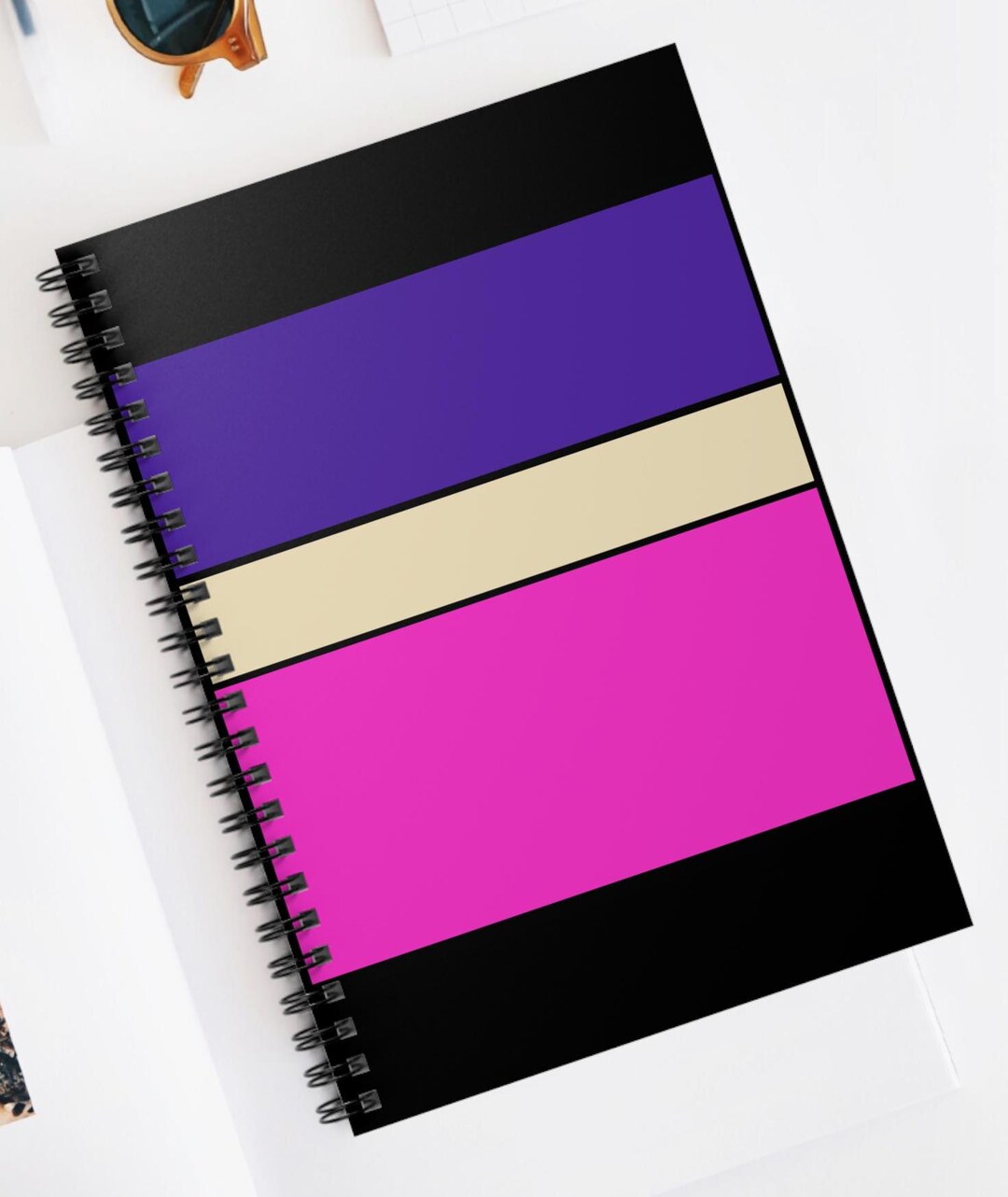 Violet Pink Spiral Notebook: Ruled Line Journal (6" X 8") - Etsy