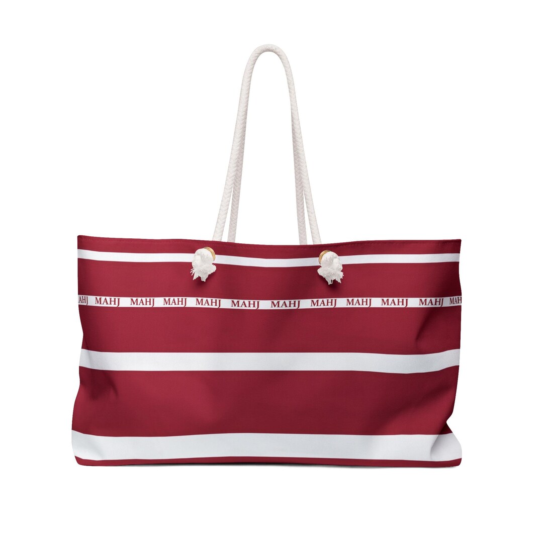 Real Red Weekender Bag 24" X 13" is Handy for Toting the Whole Mahjong ...