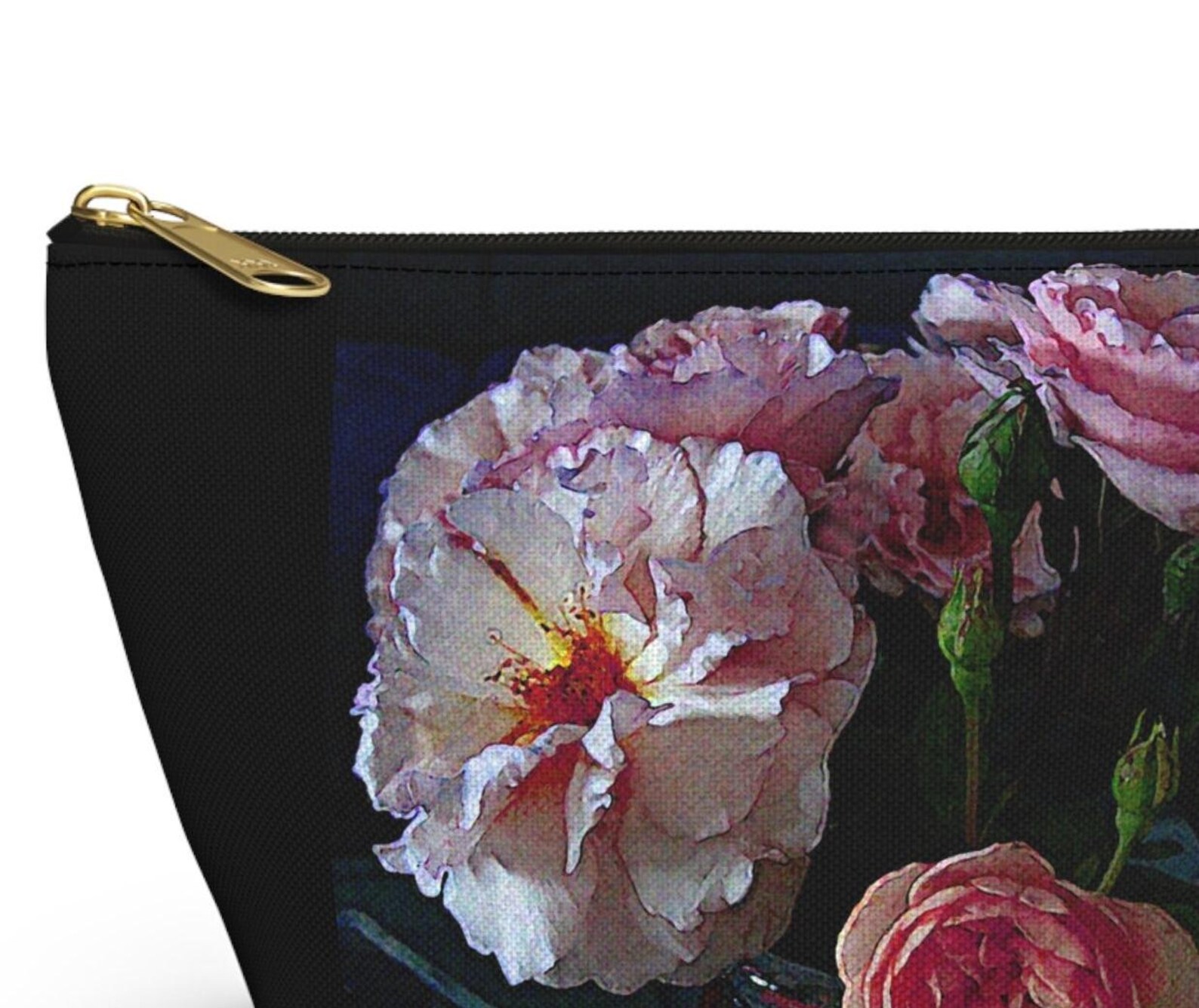 12.6 Inch Long, 3 in Wide, 7 in High, Floral Accessory Pouch T-bottom ...