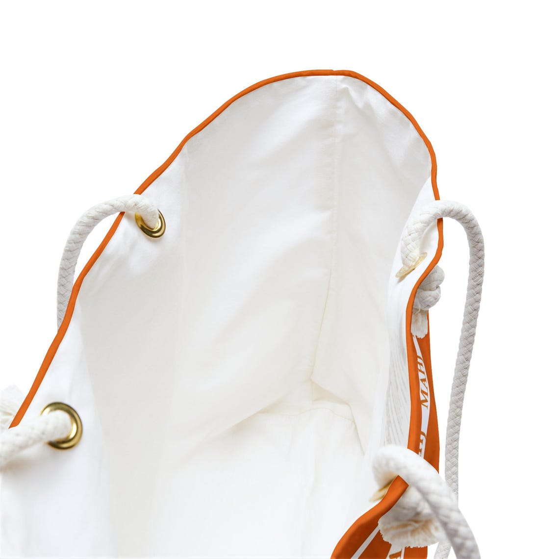 MAHJ Weekender Bag 24" X 13" in ORANGE and White is Handy for Toting ...