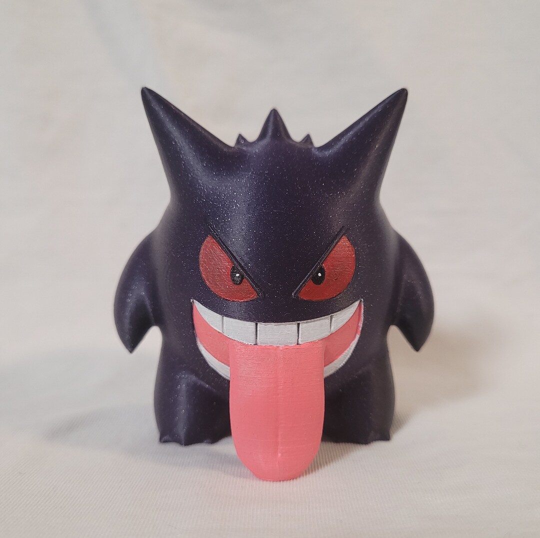Pokemon Gengar Figure Hand Painted - Etsy