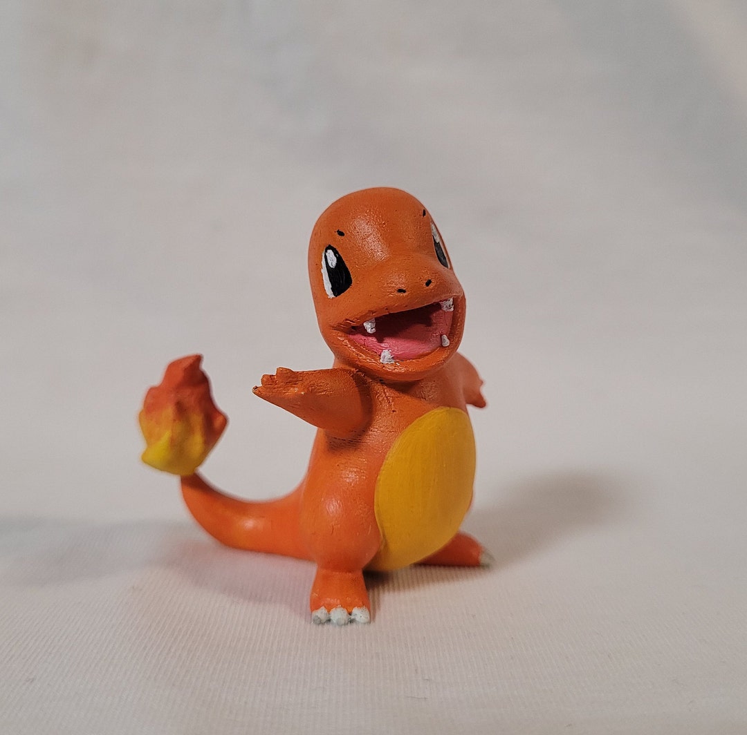 Charmander Figurine/sculpture Hand Painted 3D Printed - Etsy