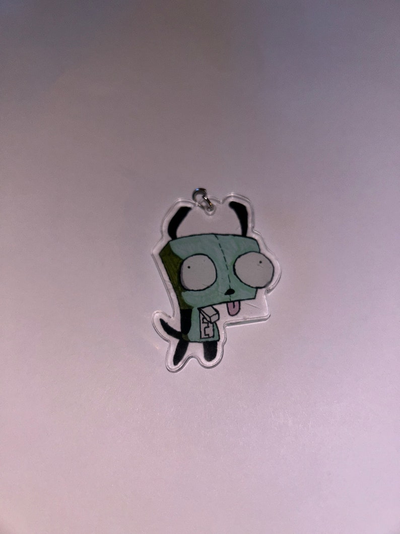 GIR (invader Zim) Acrylic Charm/keychain - Etsy