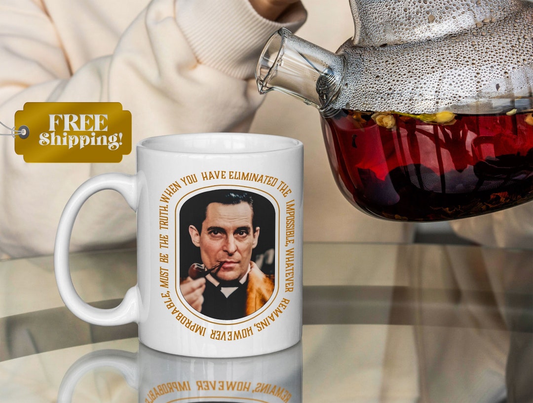 Jeremy Brett Sherlock Holmes Mug: "london’s Greatest Detective" - Etsy