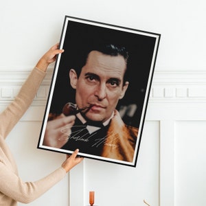 Jeremy Brett as Sherlock Holmes Framed Poster, "london's Greatest ...