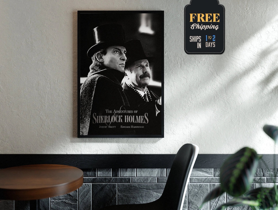 The Adventures of Sherlock Holmes Framed Poster V1, Featuring Jeremy ...