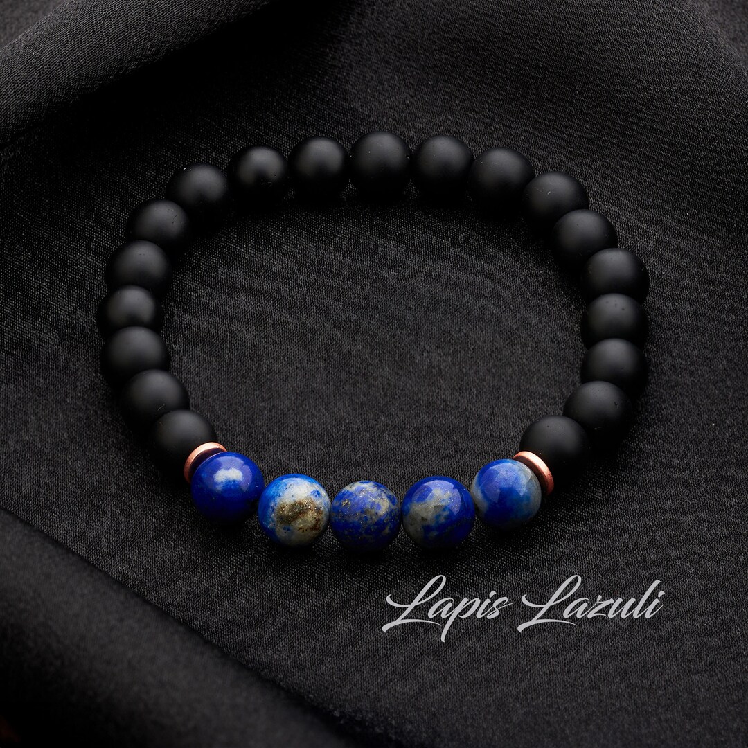 Healing Bracelets for Men • Crystal Beaded Bracelet • Groomsmen Gifts ...