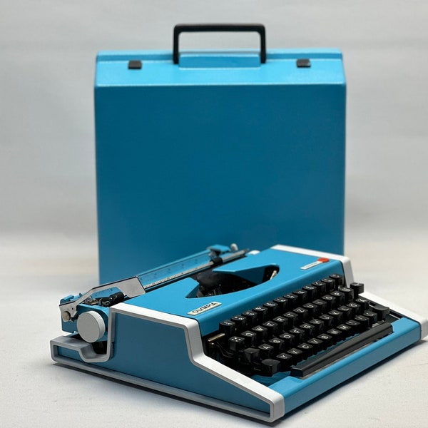 Blue Typewriter - Etsy