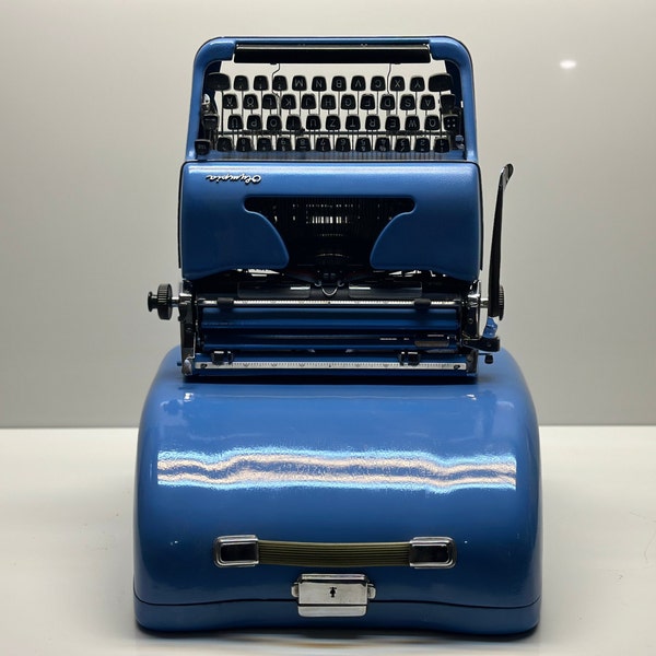 Blue Typewriter - Etsy