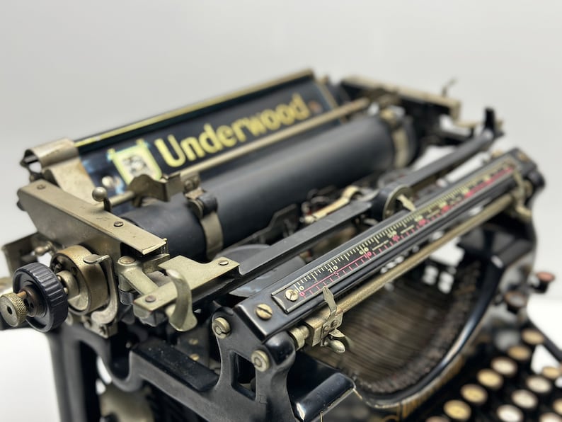 Underwood No. 5 Typewriter: Classic Black, Working QWERTY Keyboard - Etsy