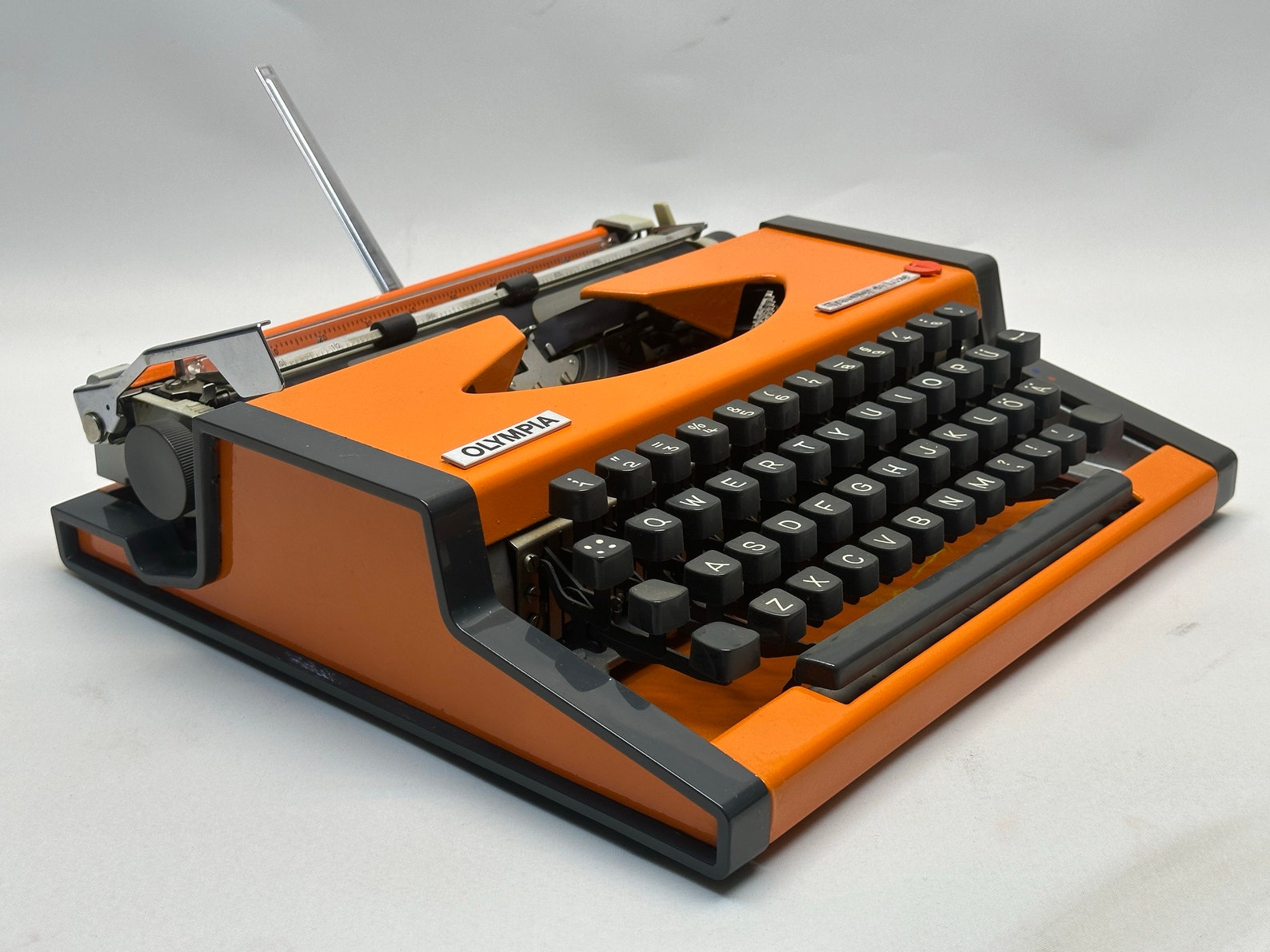 Olympia Orange Typewriter Vibrant Typing Experience With Matching ...