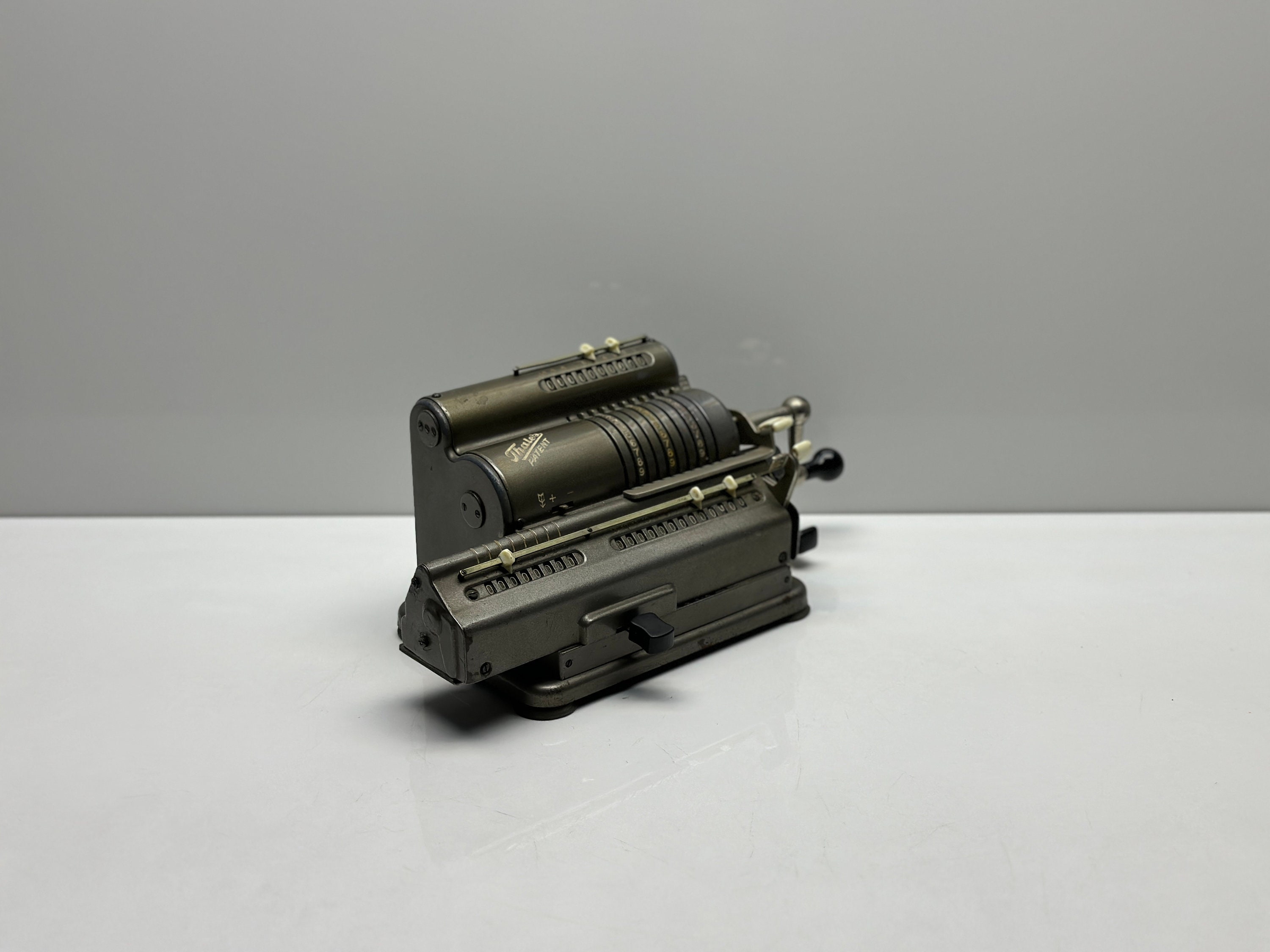 Antique Thales Patent Calculator German Craftsmanship Retro Office ...