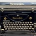 Mercedes Typewriter - Vintage 1935 Model With QWERTZ Layout and Glass ...