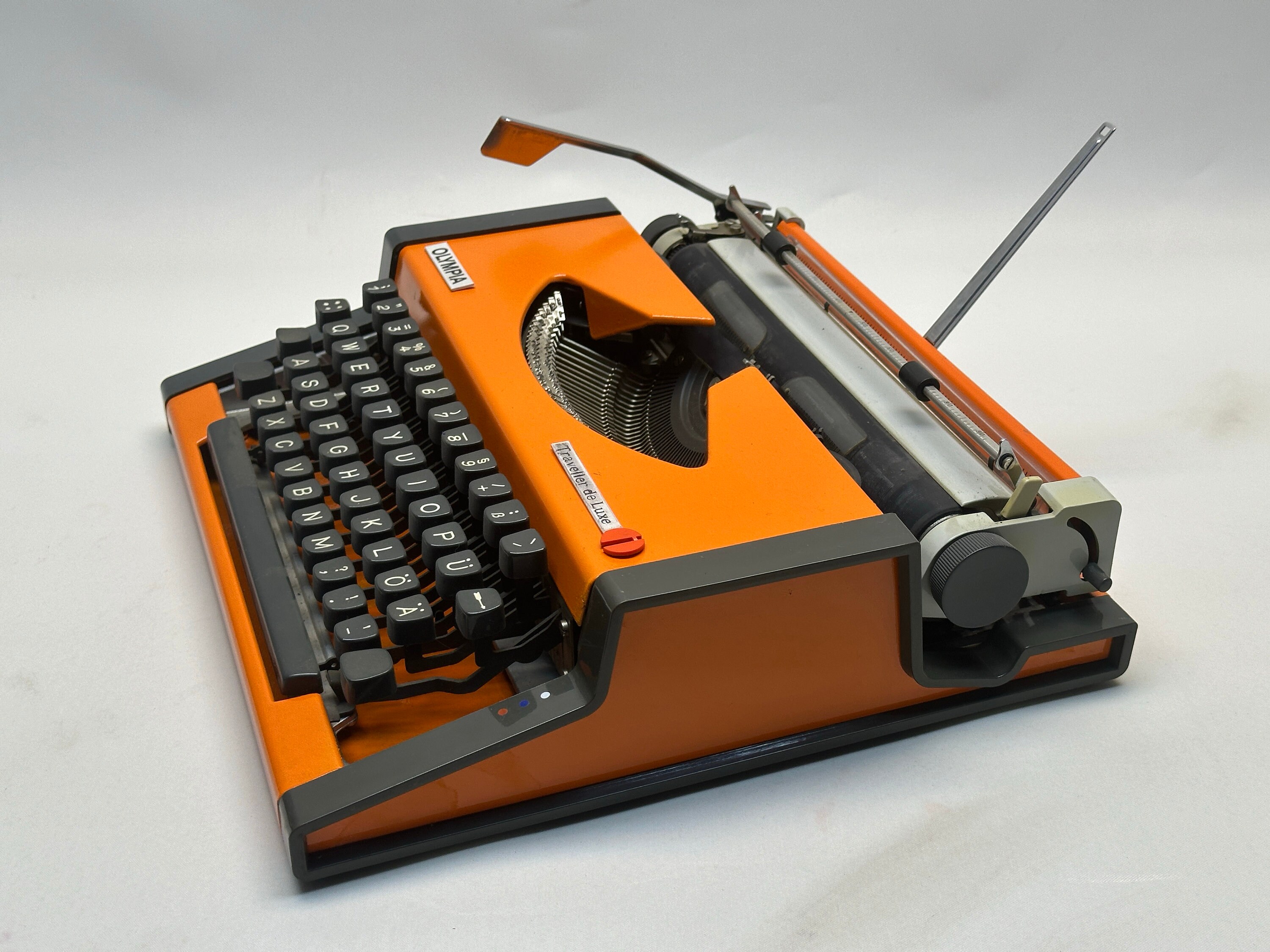 Olympia Orange Typewriter Vibrant Typing Experience With Matching ...