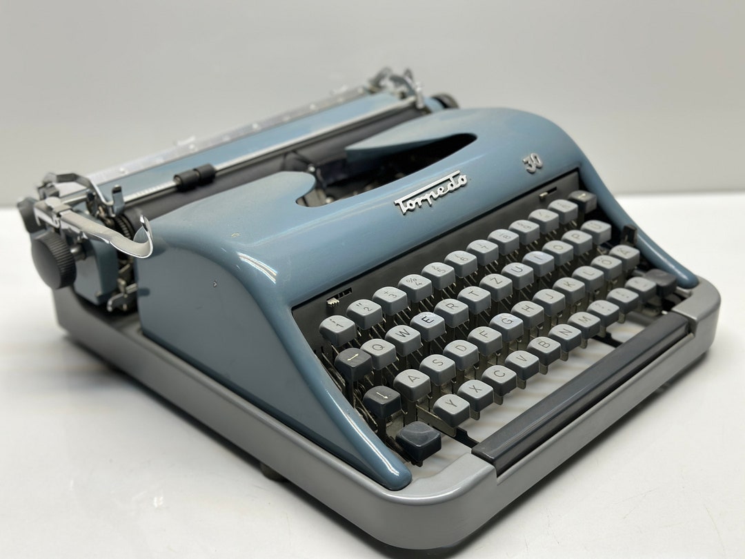 Torpedo 30 Typewriter in Gray and Green - Classic Charm in Dual Colors ...