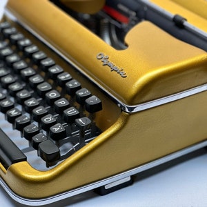 Premium Gold Olympia SM3/SM4 Typewriter - Vintage 1955 Model in ...