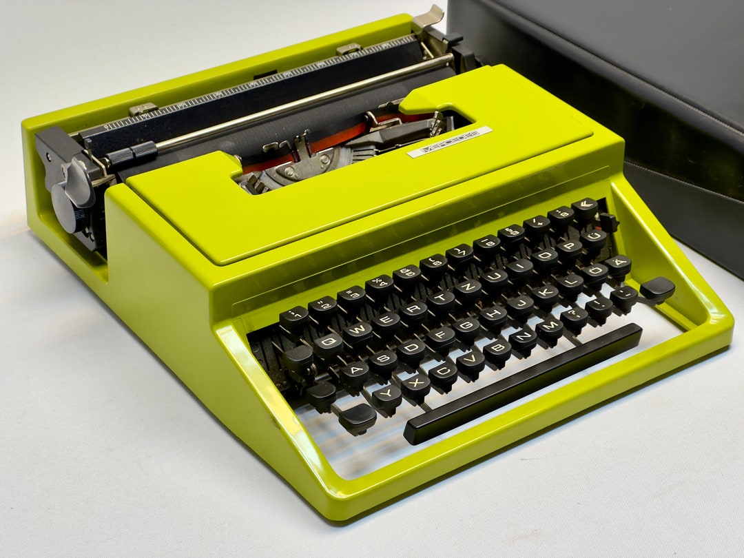 Mercedes Typewriter - Slim Case Model From 1950 in Glossy Green With ...