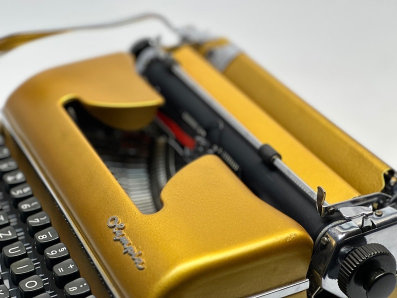 Premium Gold Olympia SM3/SM4 Typewriter - Vintage 1955 Model in ...