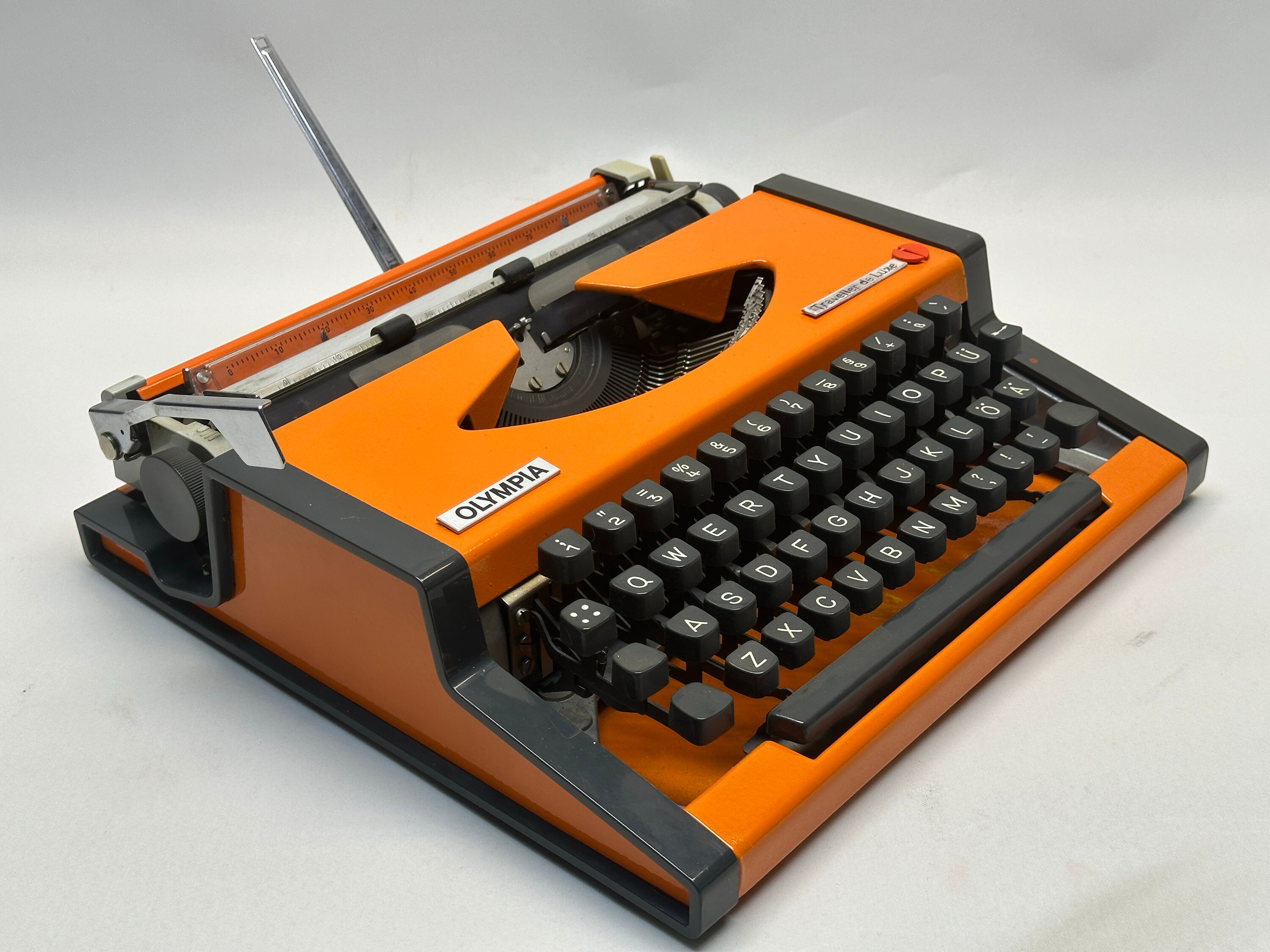 Olympia Orange Typewriter Vibrant Typing Experience With Matching ...