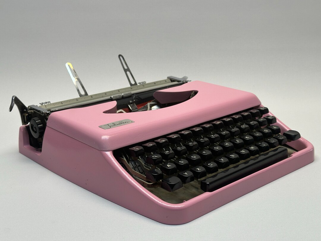 Pink Typewriter - 1959 Italian Model, Impeccable Functionality: the ...