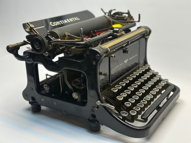 Continental Typewriter - 1939 Model With Glass Keyboard, Full-size ...