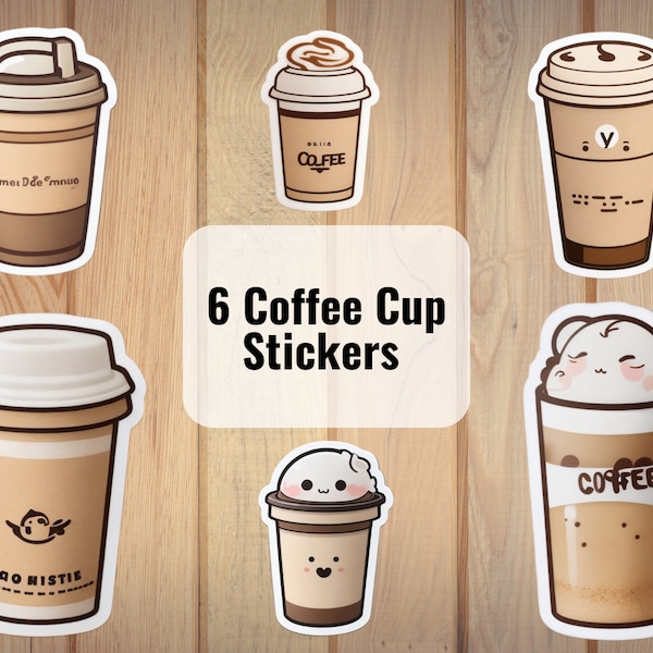 16 Digital Fast Food Sticker Sheet, Downloadable and Printable Sticker ...