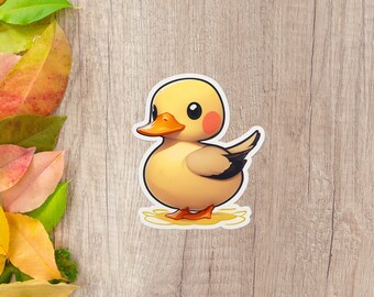 Digital Duck Cartoon Sticker, Downloadable and Printable Sticker ...