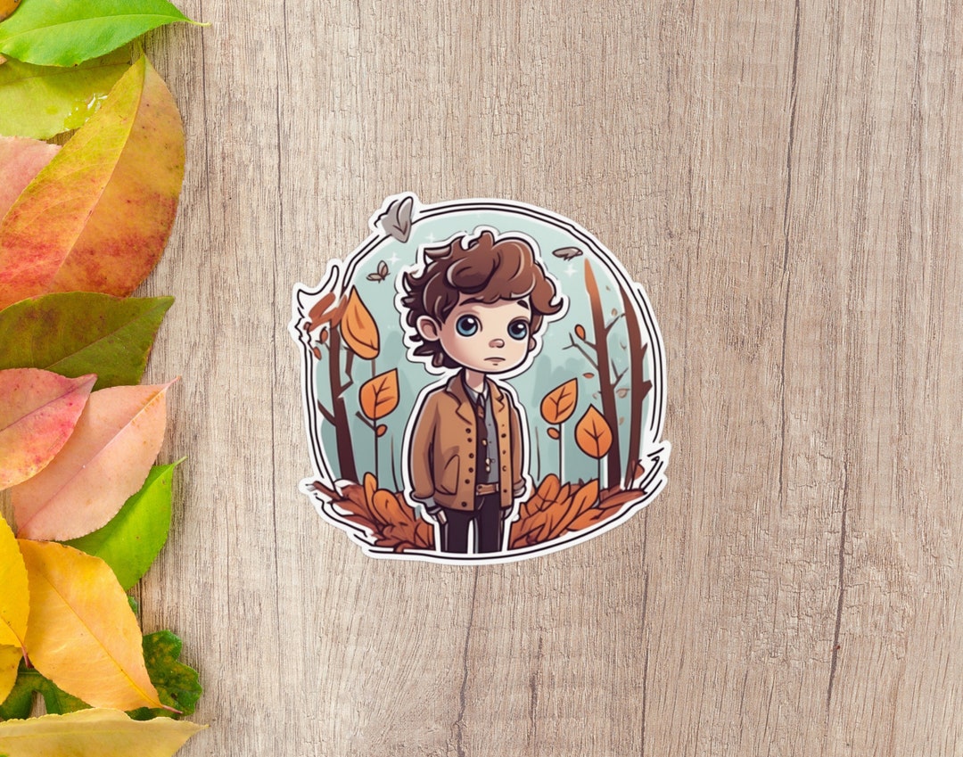 Digital Cute Autumn Boy Sticker Downloadable and Printable - Etsy