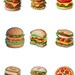 16 Digital Fast Food Sticker Sheet, Downloadable and Printable Sticker ...