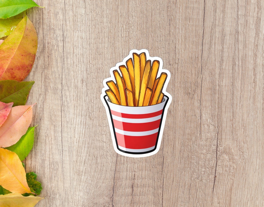 Digital French Fries Sticker, Downloadable and Printable Sticker ...