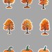 72 Autumn-themed Downloadable Digital Stickers Season Sheets - Etsy
