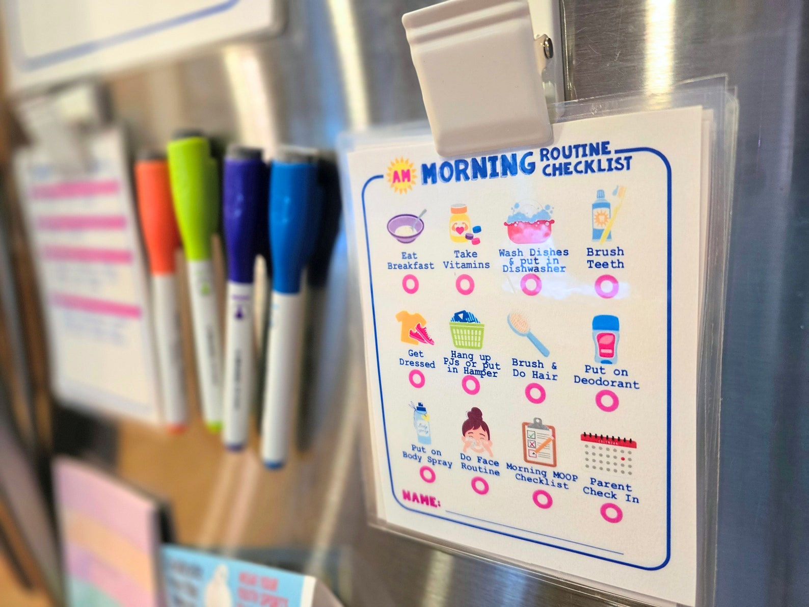 Morning and Evening Routine Checklists for Older Kids - Etsy