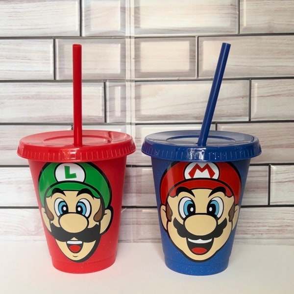 Mario and Luigi Cups - Etsy