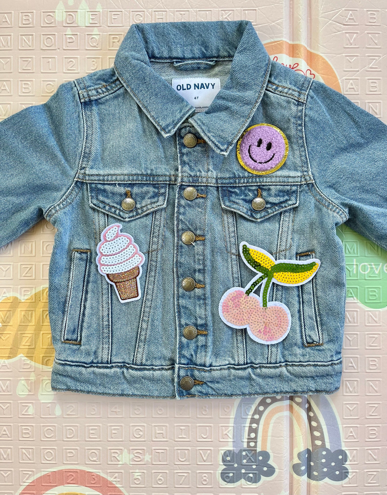 Custom Made Jean Jacket for Baby and Toddler , Personalized Denim ...