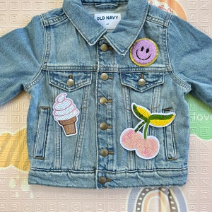 Custom Made Jean Jacket for Baby and Toddler , Personalized Denim ...
