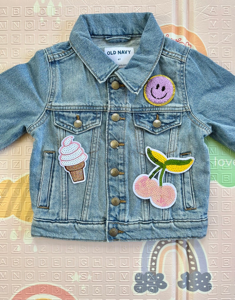 Custom Made Jean Jacket for Baby and Toddler , Personalized Denim ...
