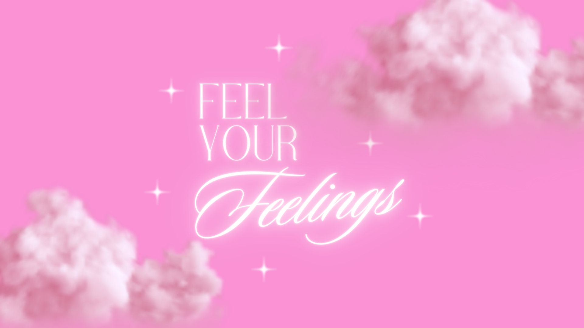 Feel Your Feelings MacBook Wallpaper Pink - Etsy