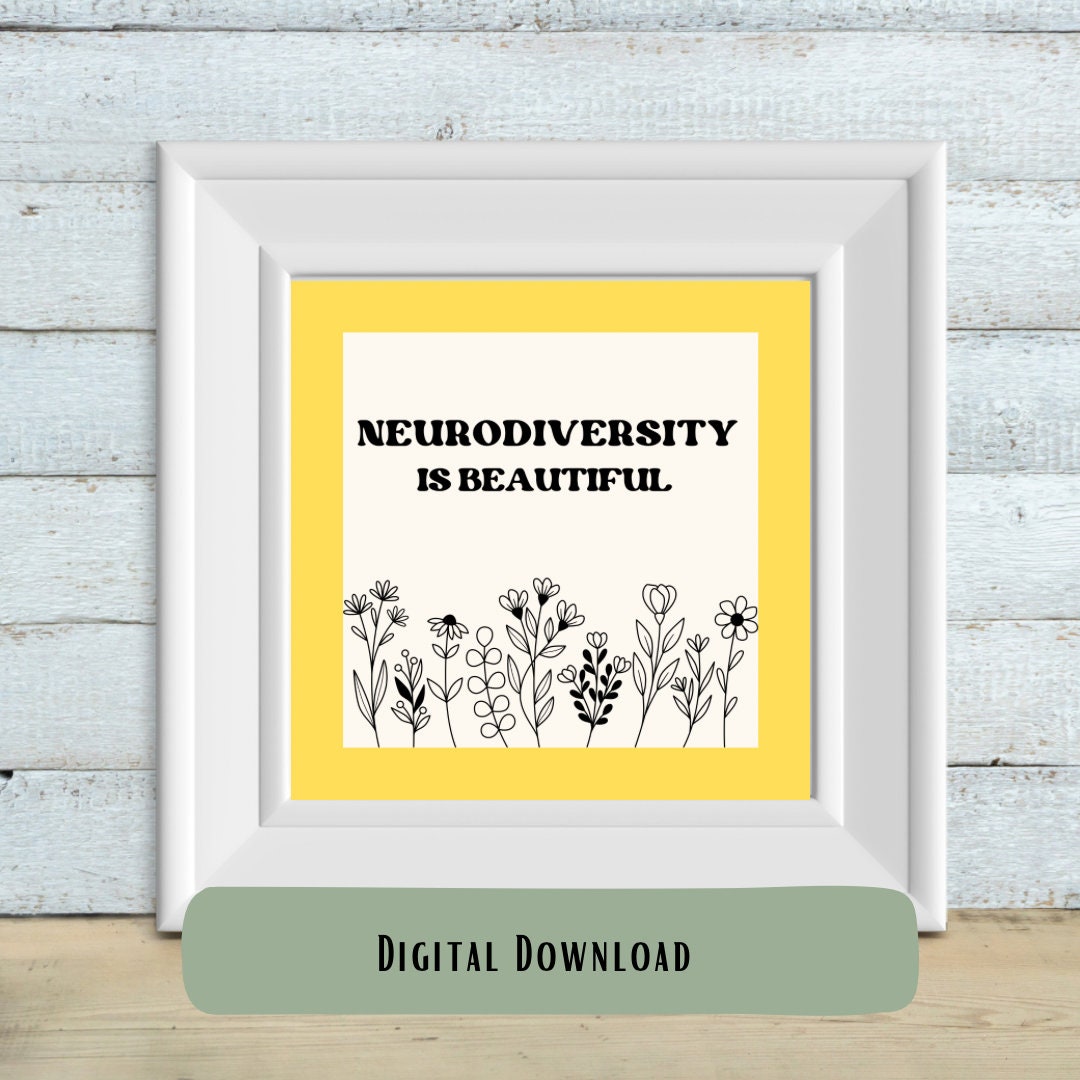 Neurodiversity 3 Digital Print Bundle, SPED Classroom Decor, SLP/OT ...