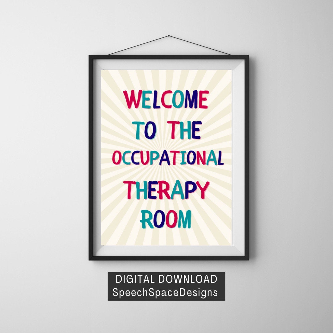 Retro Occupational Therapy Room Posters, Set of 6 Bundle - Etsy
